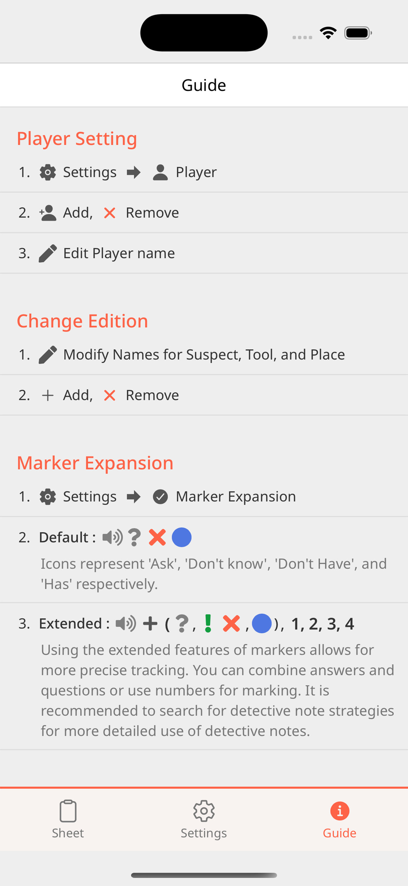 Detective Notes — Mystery Board Game Companion